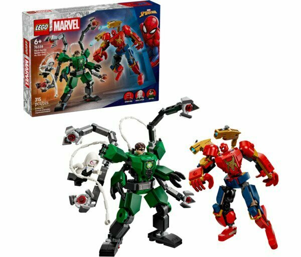 Конструктор LEGO Marvel 76338 Битва роботов: Человек-паук против Доктора Осьминога (Lego 76338)