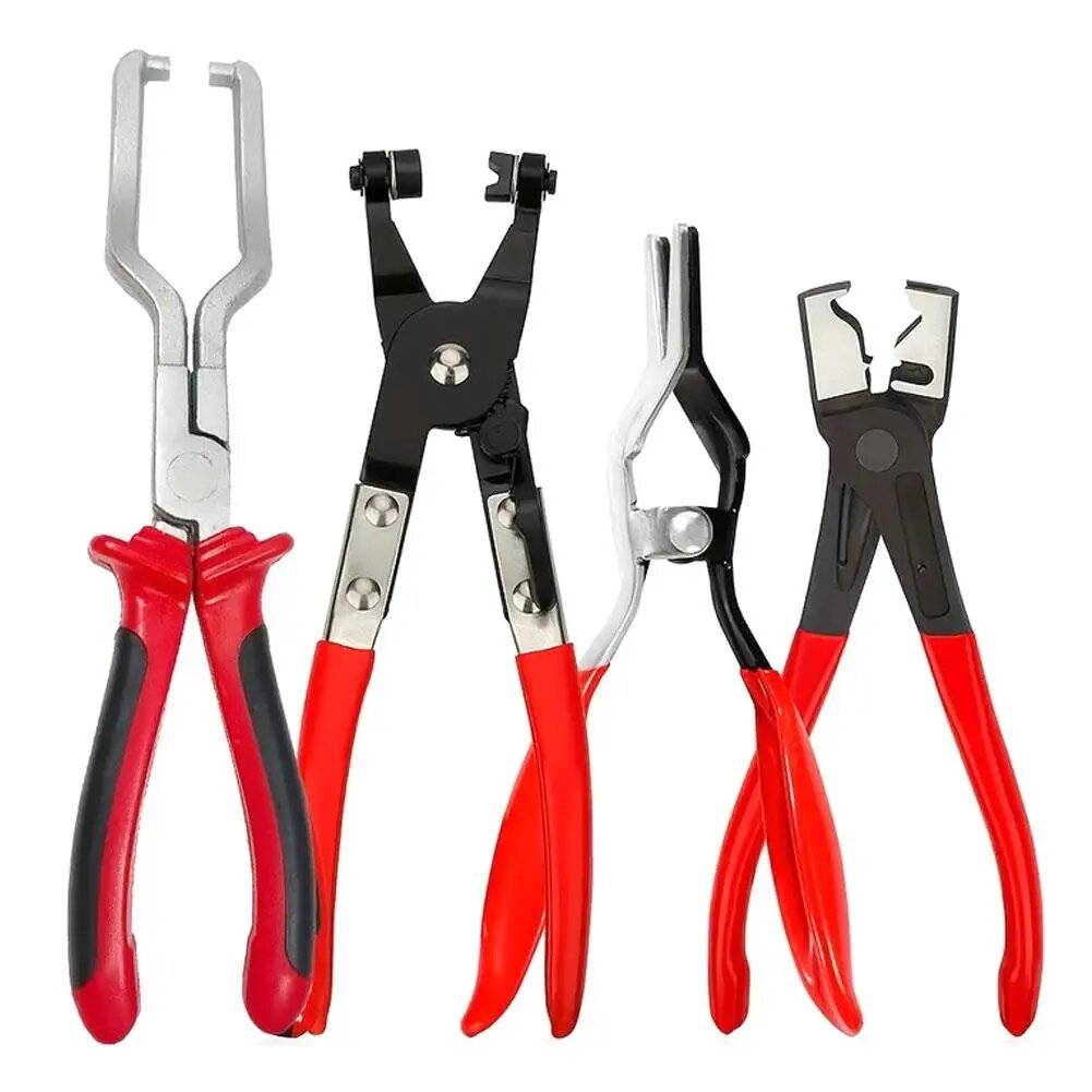 4 шт./компл. комплект хомутов для шлангов, разъединение топливопровода, плоскогубцы для электрического разъединения автомобилей, наборы инструментов для снятия шлангов
