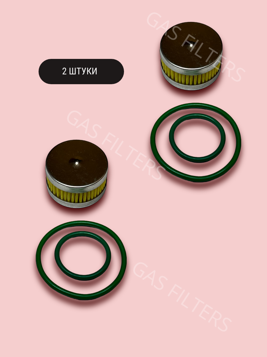 Фильтр газовый ГБО редуктора Tomasetto, Alaska, Nordic -AT-09, AT-07(С кольцами 2 шт.)