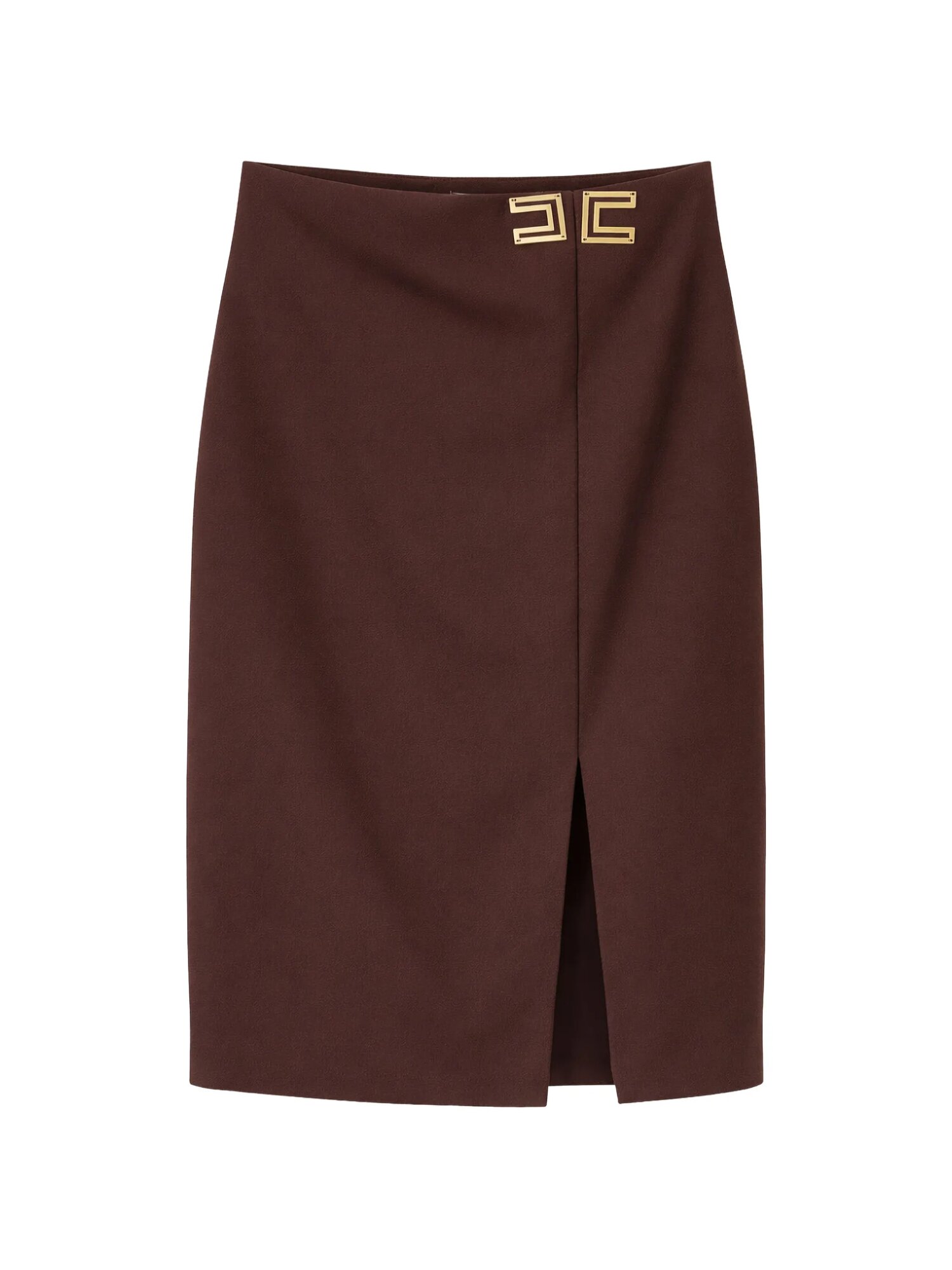 Юбка Buckle slit midi skirt