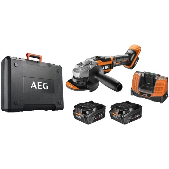 Бесщеточная угловая шлифмашина Aeg BEWS 18-125BL LI-502C 4935464417