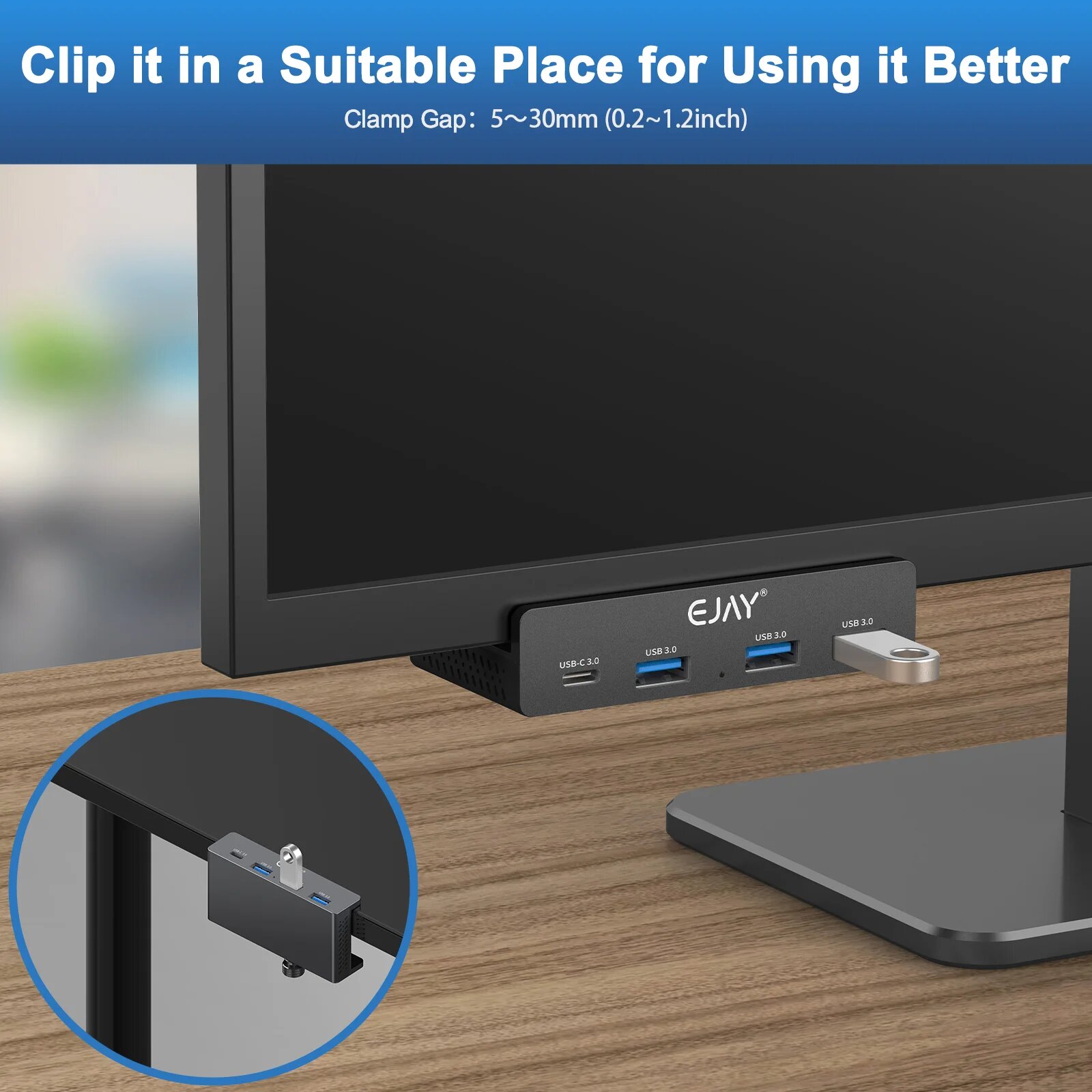 EJAY USB 3.0 концентратор 3 порта — фото 1