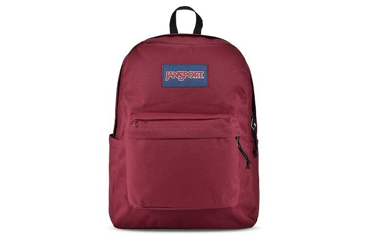 Полиэстеровый рюкзак унисекс JanSport 1397048192, темно-бордовый, полиэстер, надежные молнии