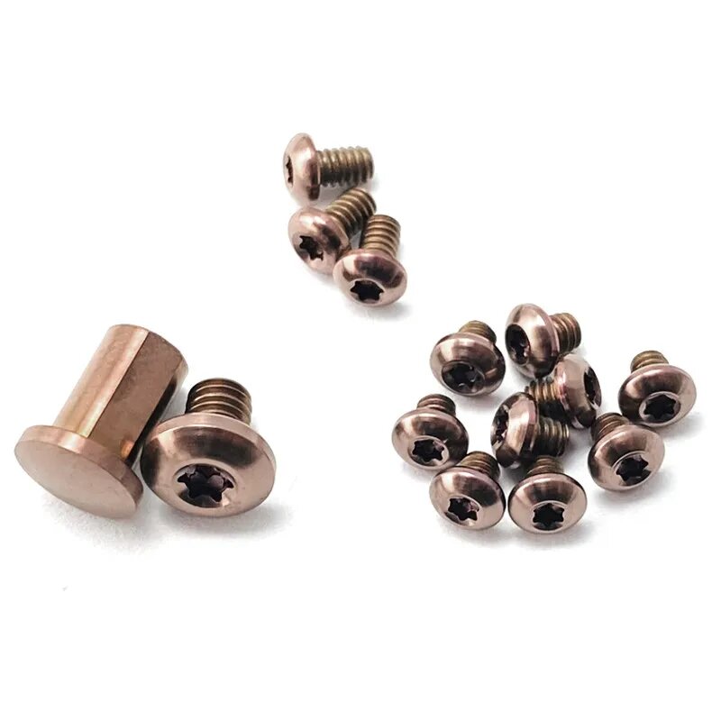 Титановые винты для рукоятки ножа Benchmade Bugout 535 1 set Rose gold