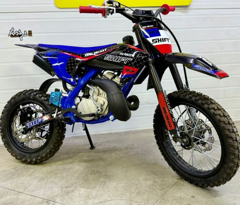 Питбайк Racer TM Pitbike 50сс, синий 14/12 (в заводской упаковке 2-такта)