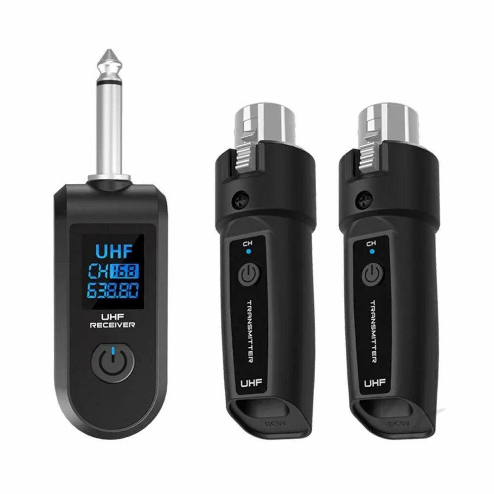 Беспроводная микрофонная радиосистема UHF для вокала, ручной передатчик, пластиковый корпус
