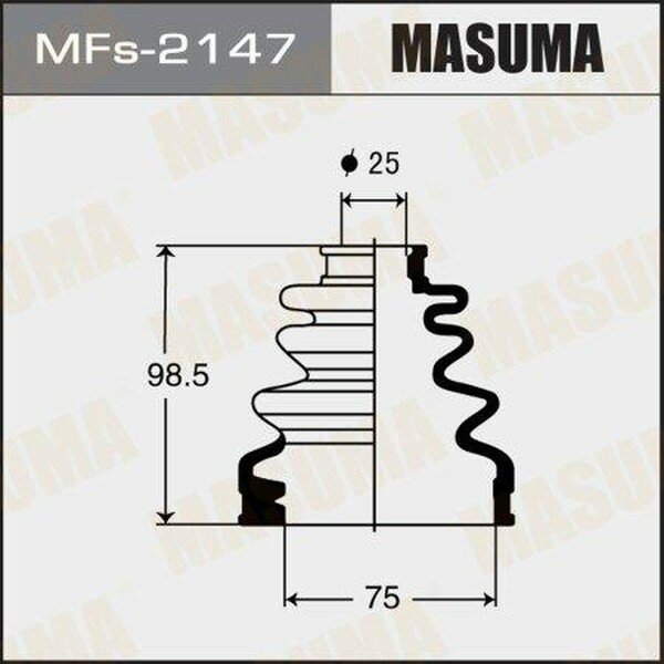 Пыльник шруса переднего внутреннего MASUMA MFs-2147 Nissan, Mazda, Isuzu силикон