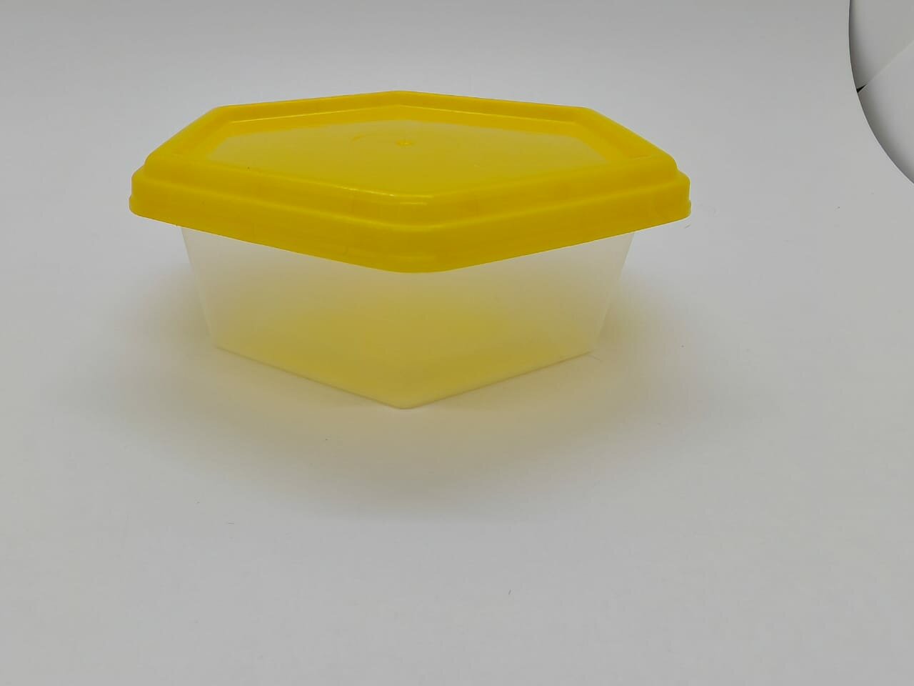 Банка для мёда, пластиковая, с крышкой, желтая, 230мл, 10шт.