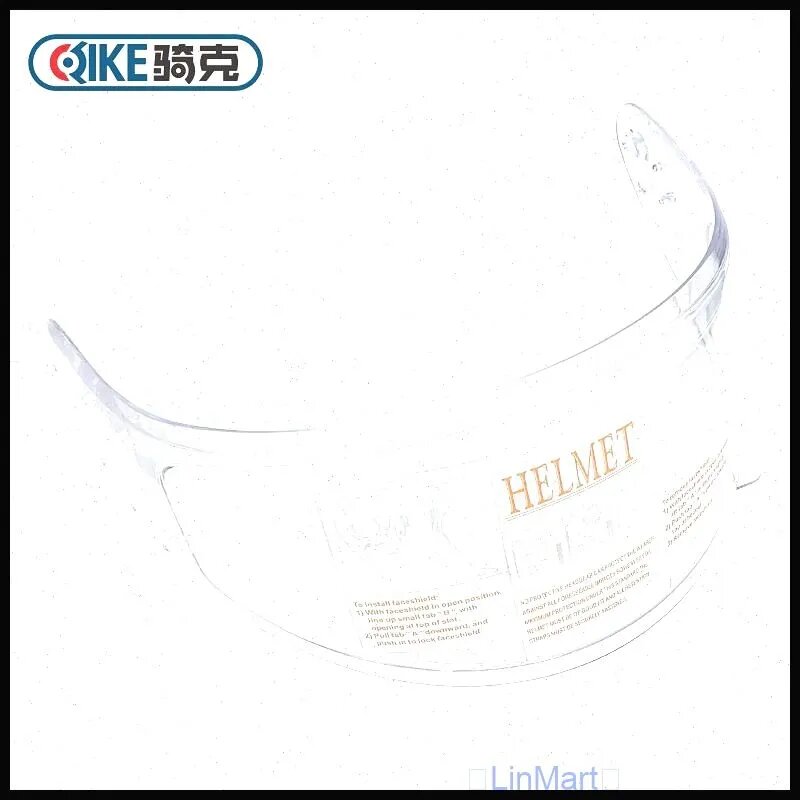 Запчасти для мотошлема Qike, визор, прозрачный, универсальный размер, поликарбонат