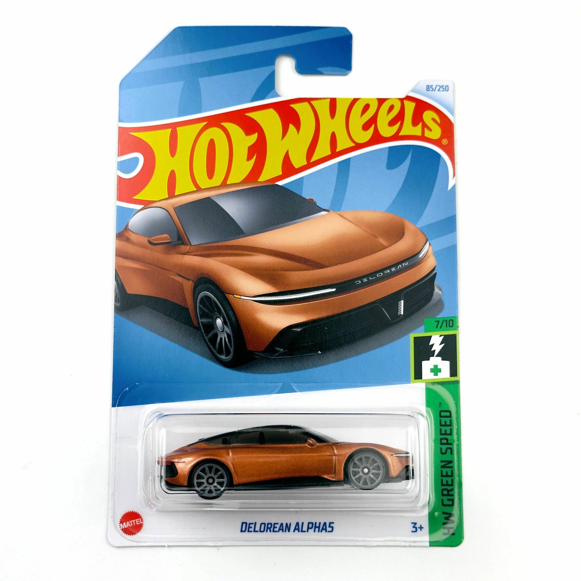 Машинка базовая Hot Wheels Delorean Alphashs рыжий
