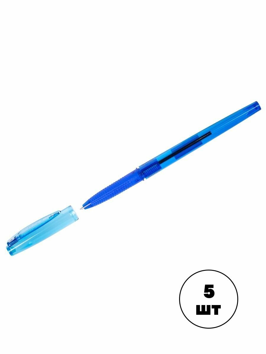 Ручка шариковая Pilot "Super Grip G" синяя, 0,7мм, грип (5 шт), BPS-GG-F-L