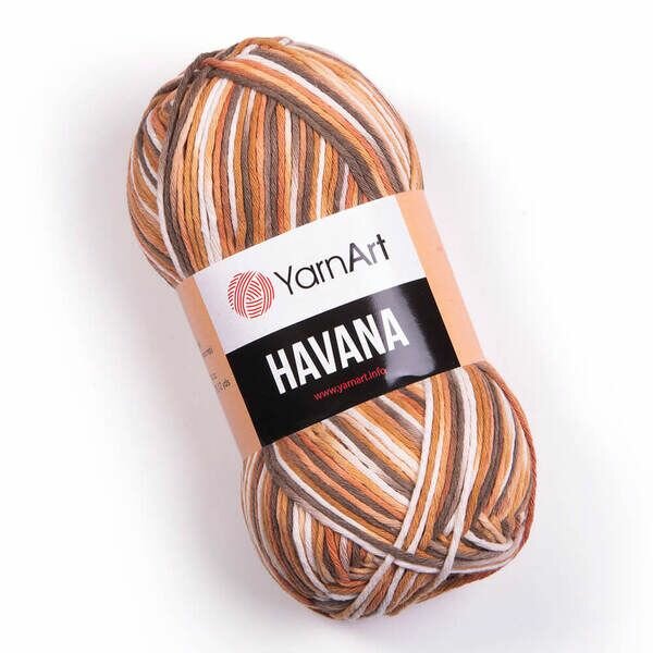 Пряжа YarnArt Havana 2112 (1 моток по 200г/215м) бежевый/суровый/терракот
