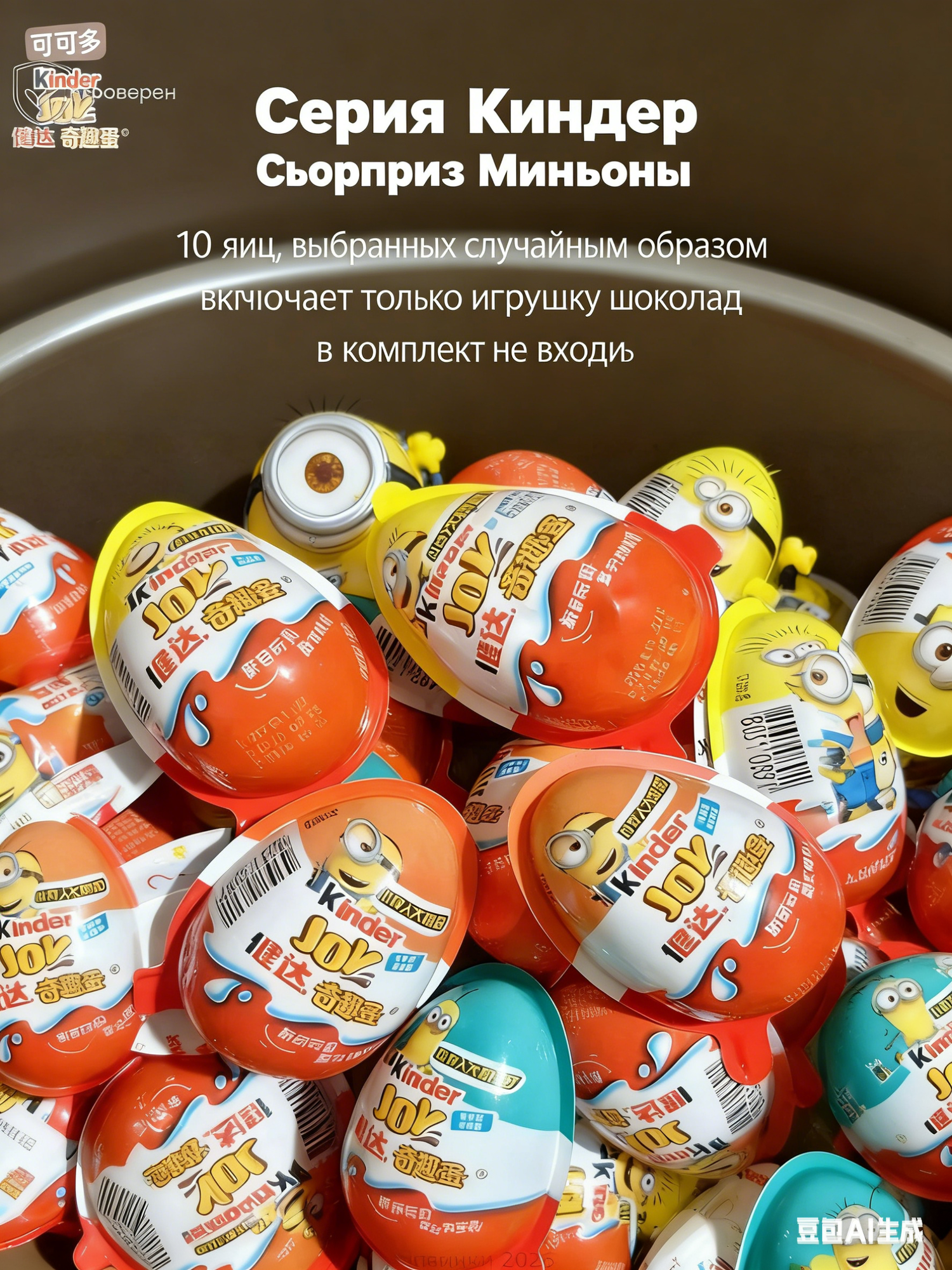 Серия Киндер Сюрприз Миньоны, только игрушки, шоколад не входит в комплект（10 шт）