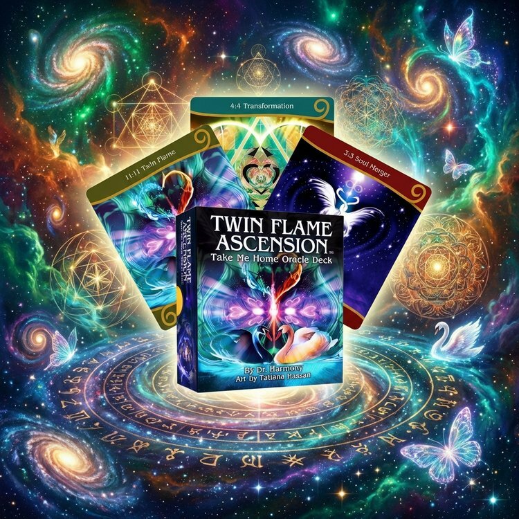 Карты Таро "Twin Flame Ascension take me Home Oracle deck" US Games / Вознесение Близнецового Пламен
