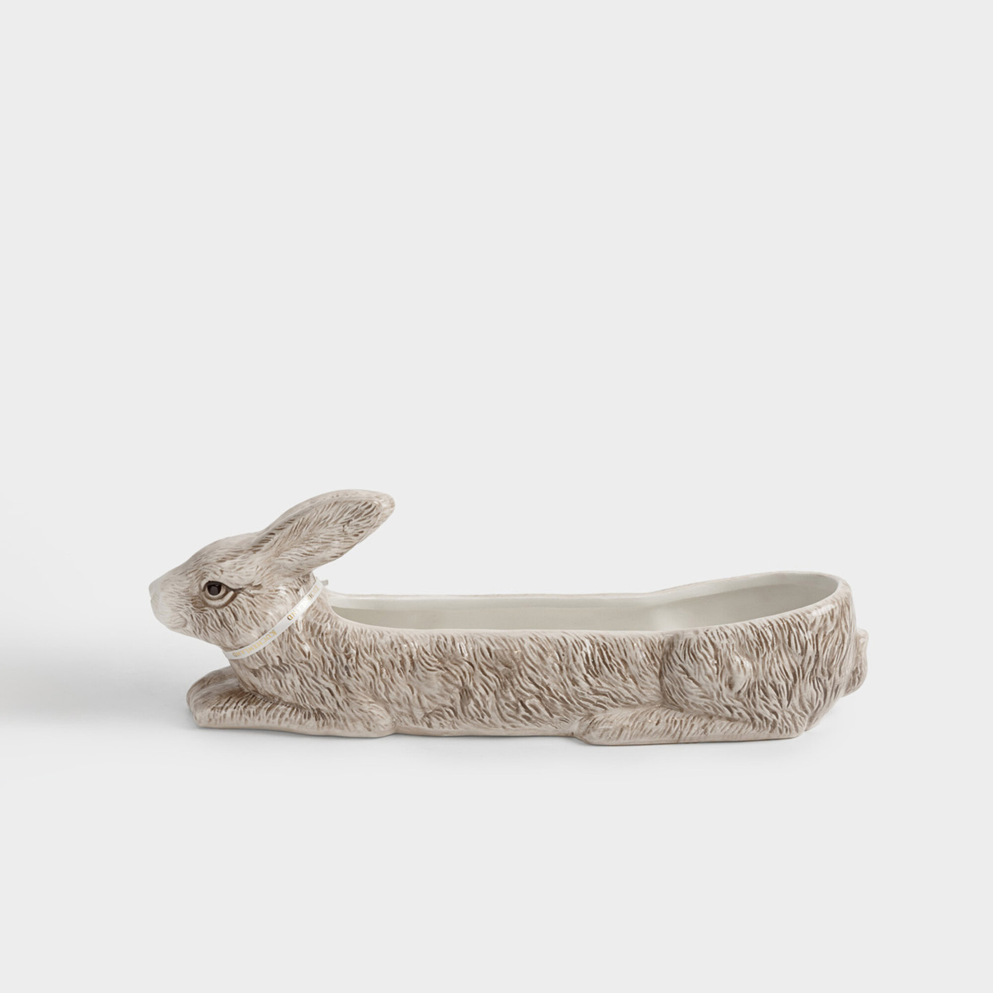 Конфетница, 34х11 см, керамика D, коричневая, Кролик, Easter lace, Kuchenland