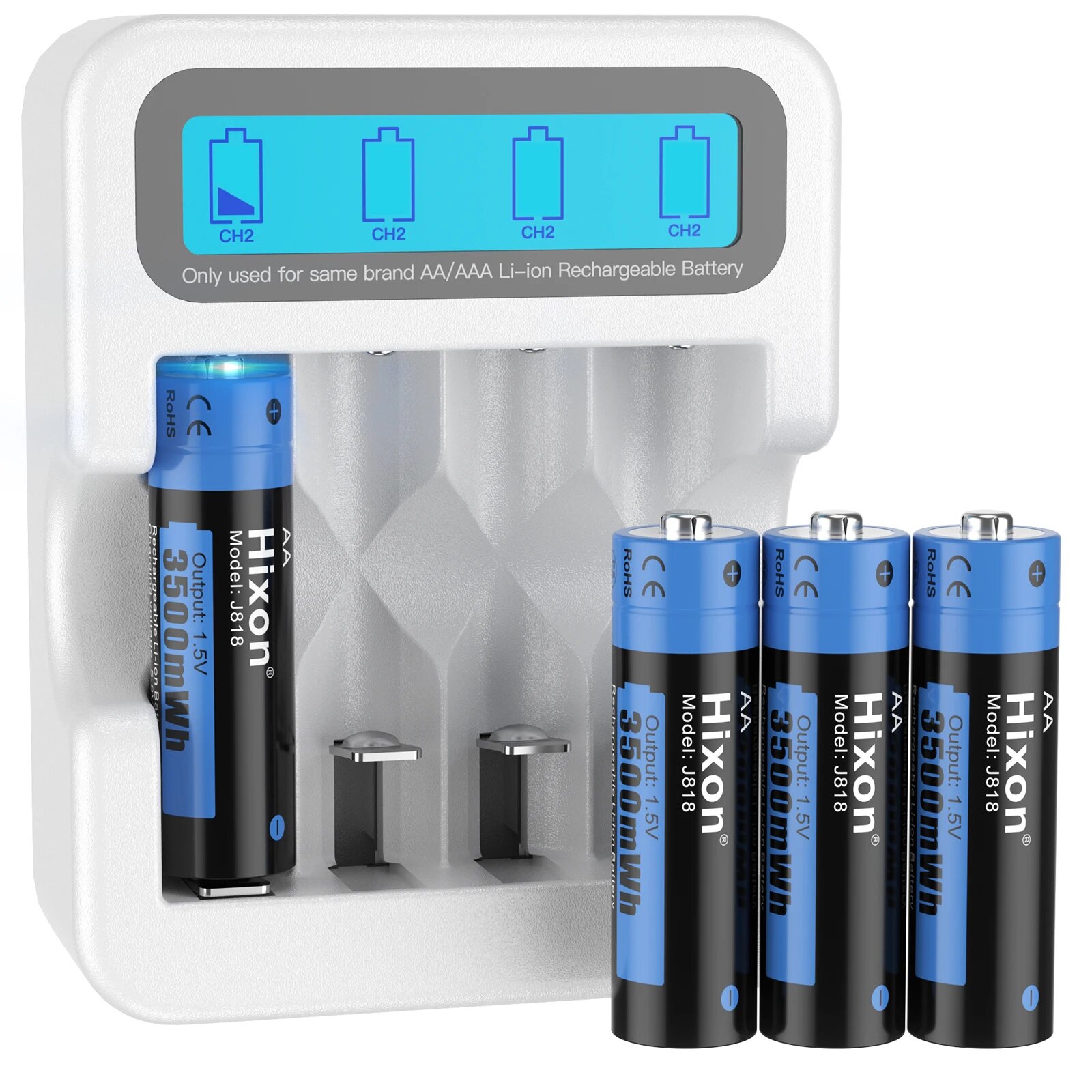 Hixon AA литиевая перезаряжаемая батарея 3500 мВтч 4pc battery SET