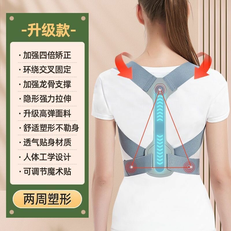 Невидимый корректор осанки для взрослых, мужчин и женщин, корректирующий пояс для ношения под одеждой, устройство для выпрямления плеч для студентов.