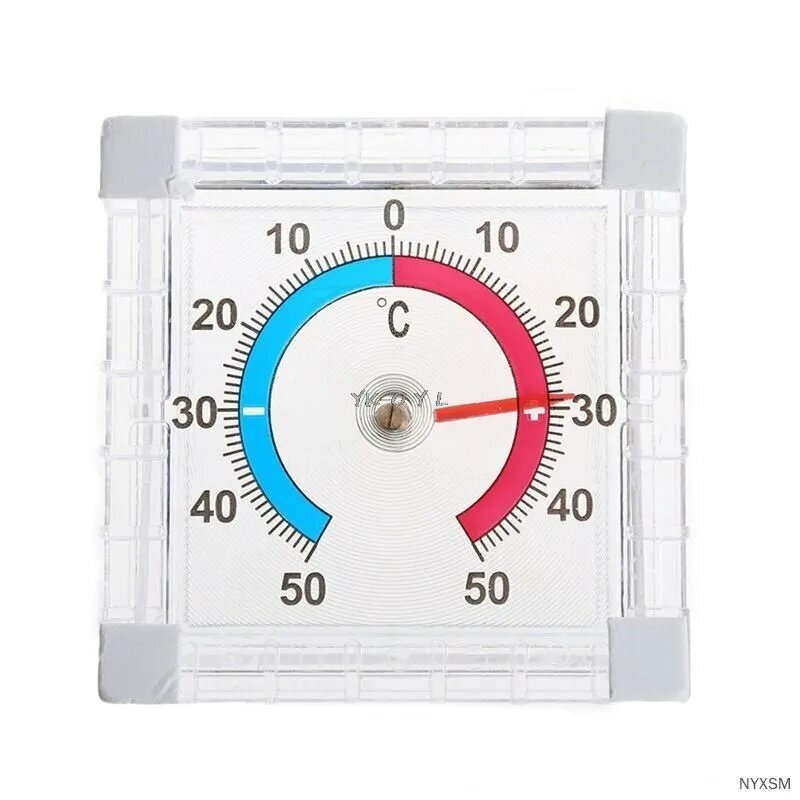 Квадратный пластиковый термометр для дверей и окон