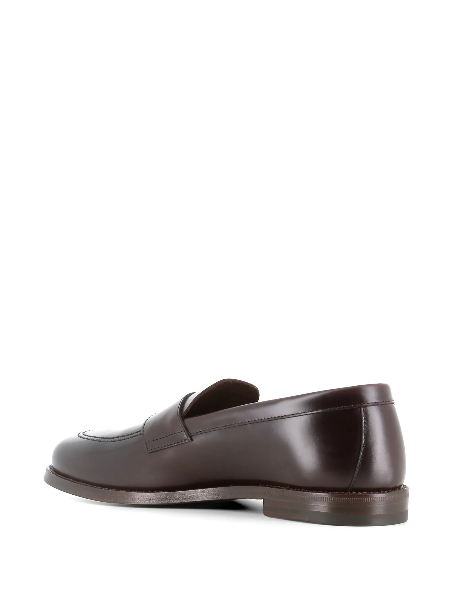 Лоферы HENDERSON BARACCO Penny-strap leather loafers, размер 42, brown — фото 1