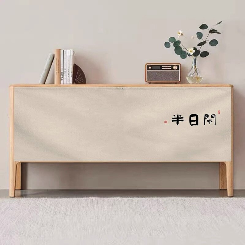 Шторка для шкафа с раздвижной направляющей на липучке, тканевая шторка для дверей книжного шкафа, пылезащитная шторка для обувницы и декоративная шторка для кухонных шкафов для скрытия беспорядка.