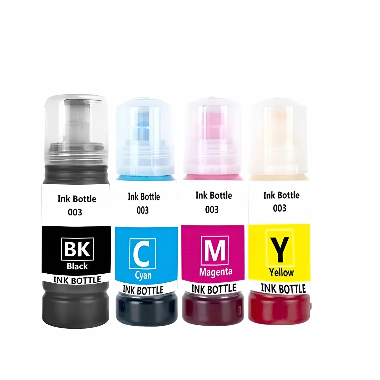 Чернила Epson 003 Чернила , (Dye ink)For Epson L3110, L3150, L3250, L5190, Принтер, совместимый, Набор CMYK, 4 шт