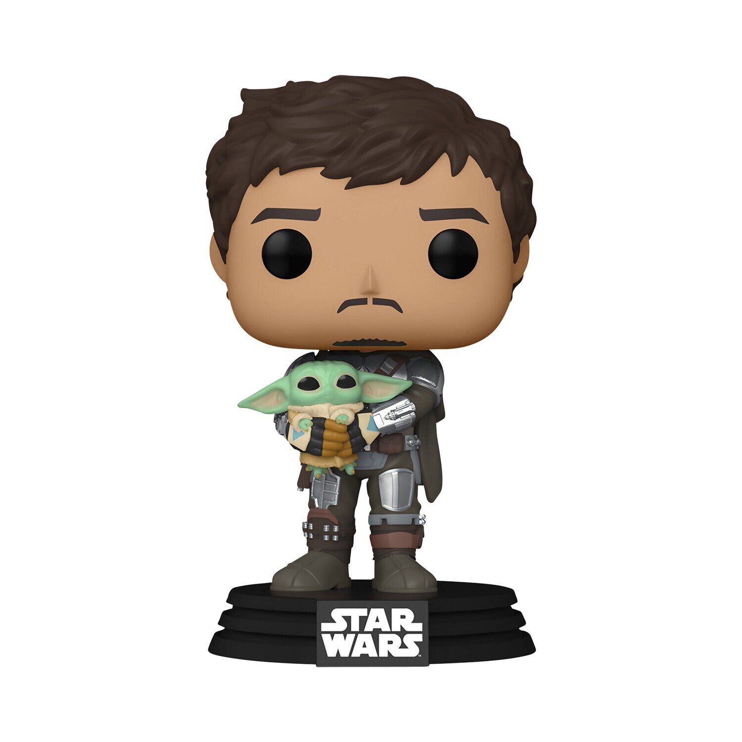 Фигурка Funko POP! Star Wars: Mandalorian - The Mandalorian with Grogu 54525 (461) Мандалорец с Грогу