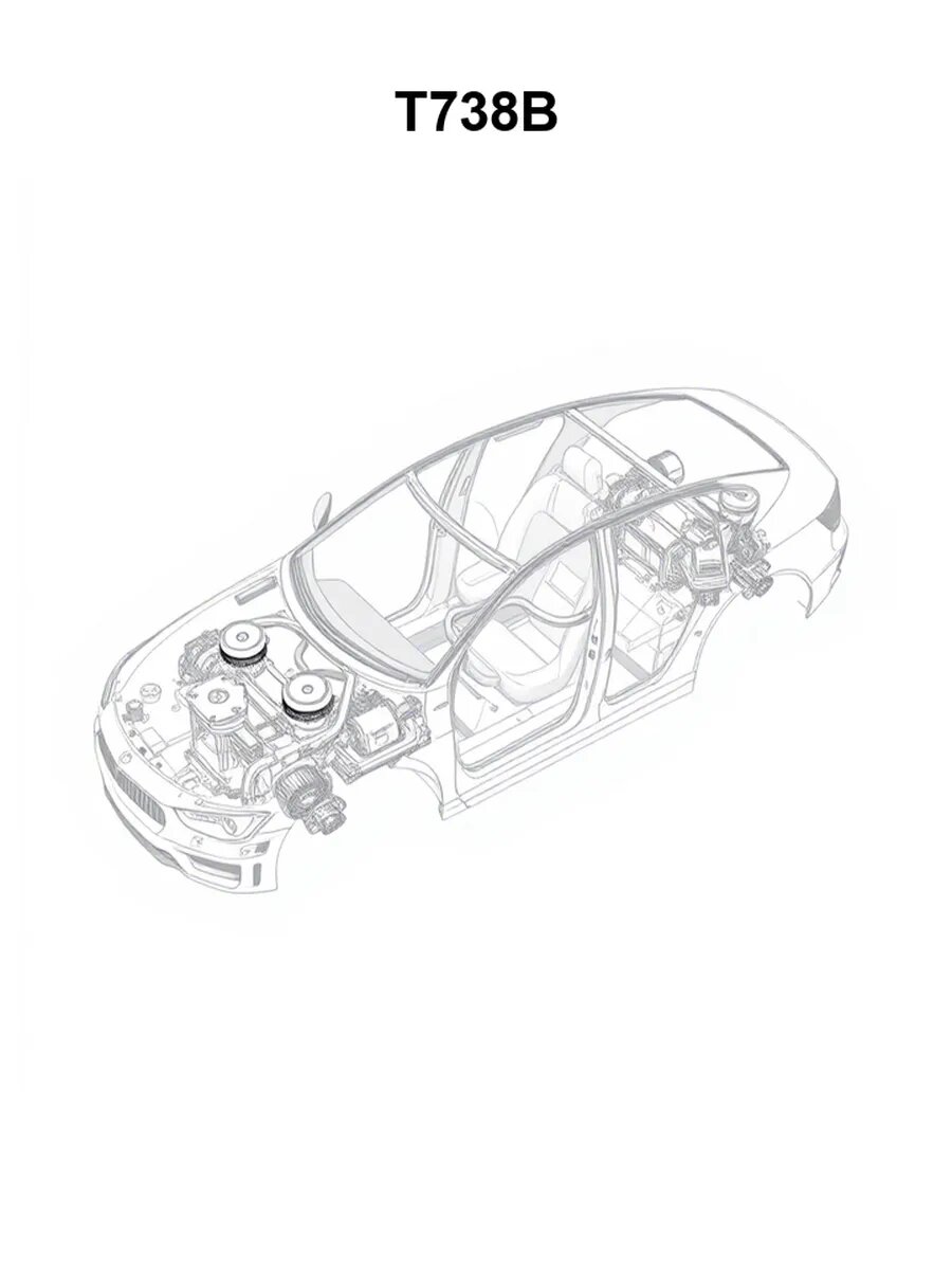 T738B, К-кт проводов TESLA
