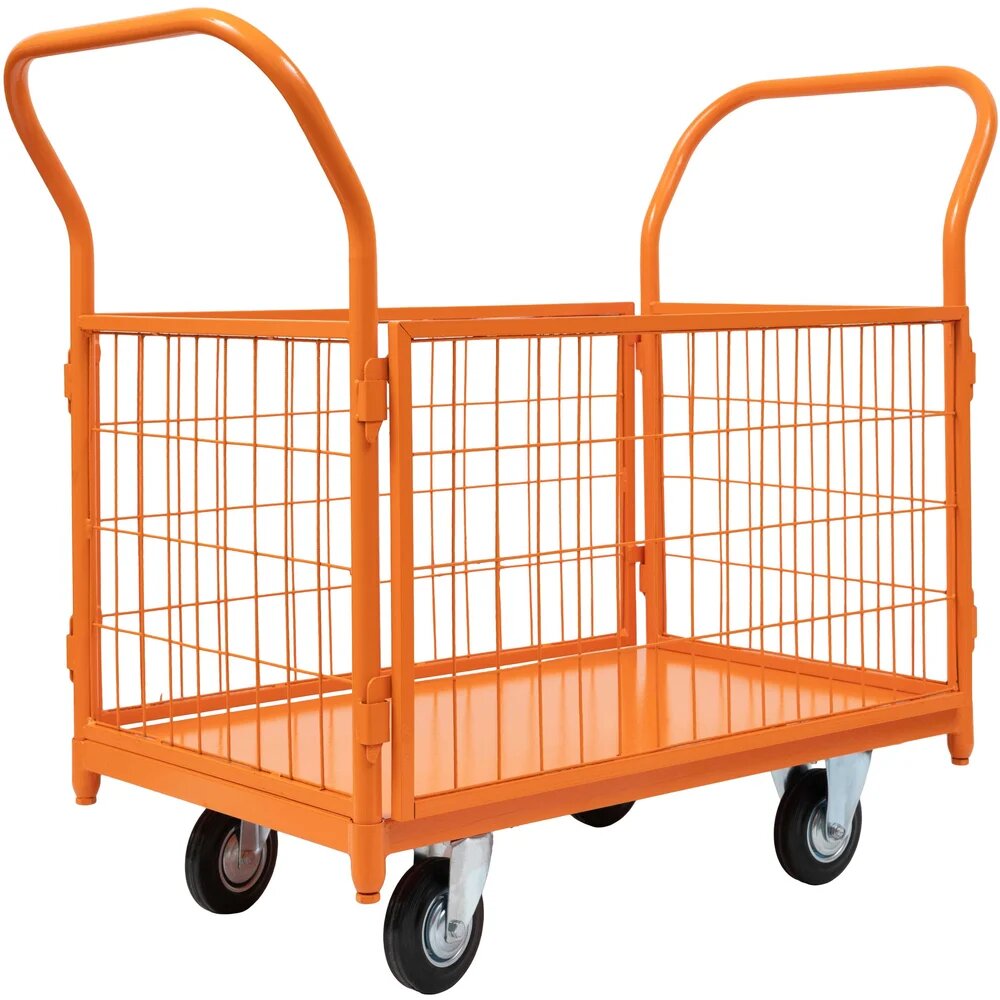 Тележка платформенная с сетчатыми бортами 600х900 Gigant ТПС-002