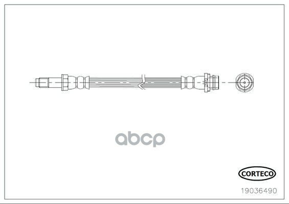 Шланг тормозной Corteco арт. 19036490