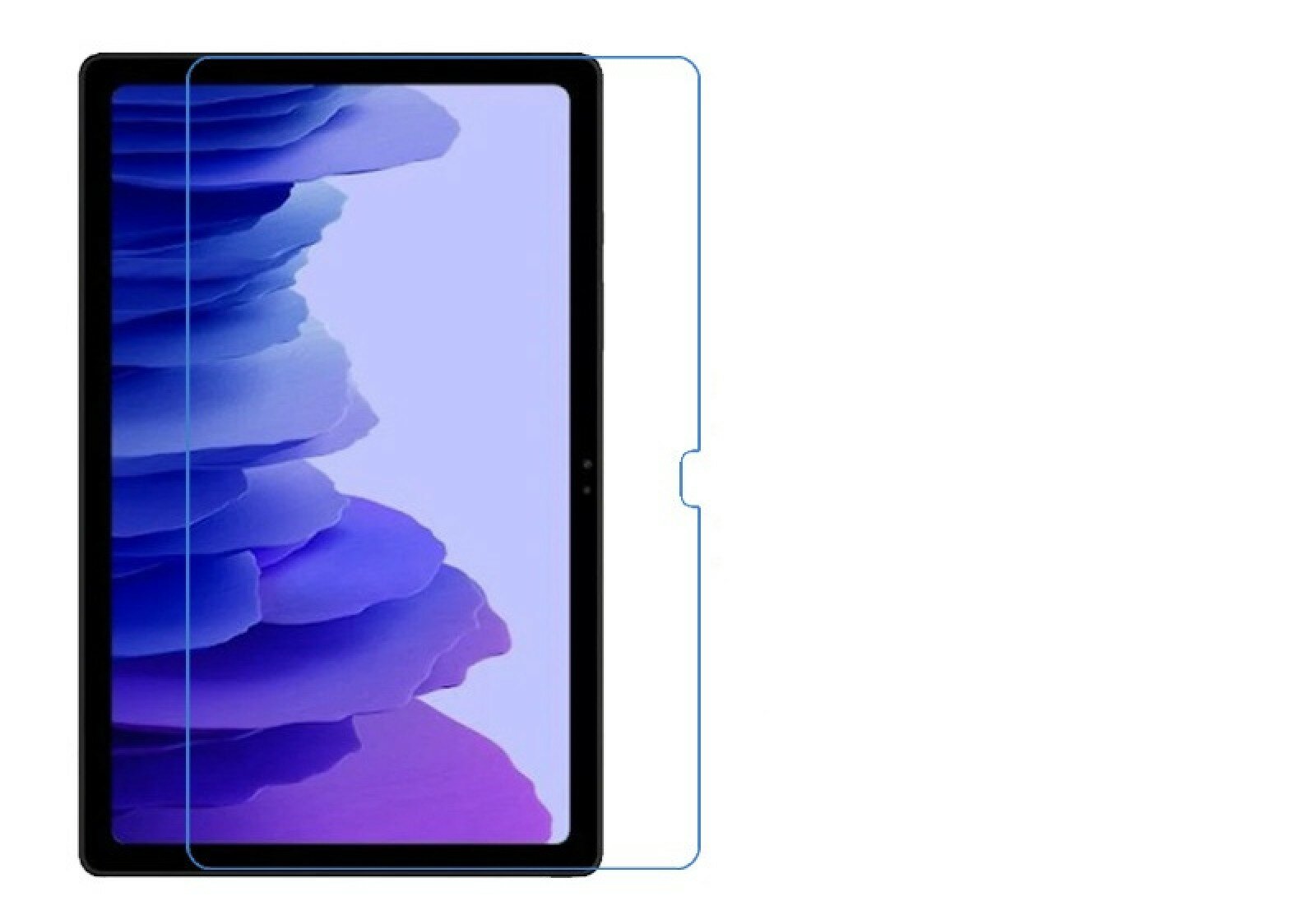 Защитная пленка MyPads для планшета Samsung Galaxy Tab A7 10.4 SM-T500 и T505 глянцевая