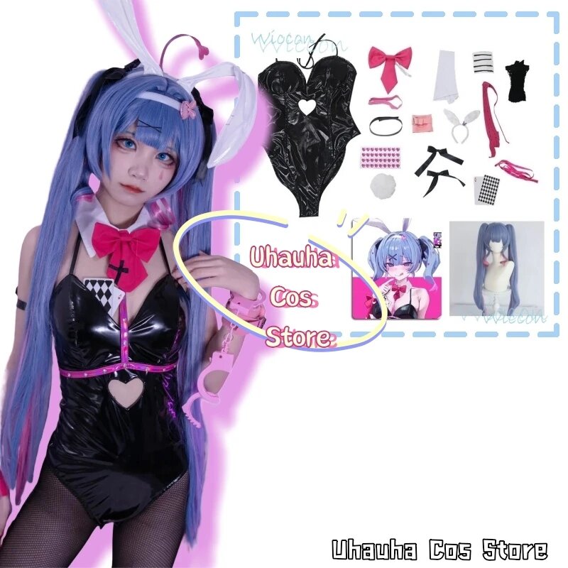 Mikkuu Rabbit Hole Косплей Парик, Черный, Costume and wig-W2C1