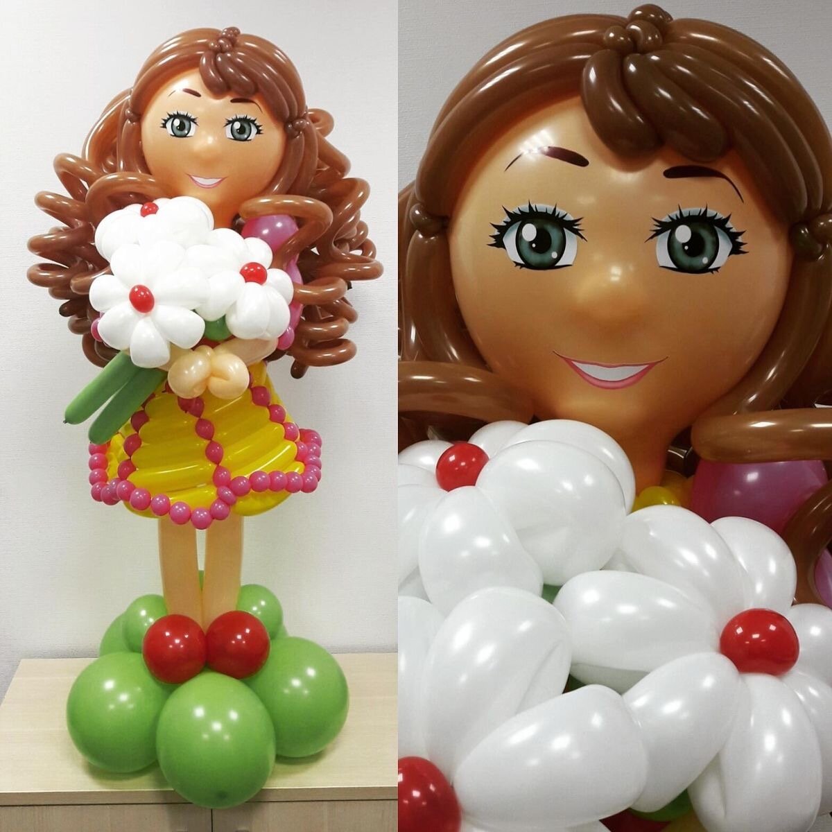 Фигура "Кукла с цветами" Sempertex, латекс, для моделирования