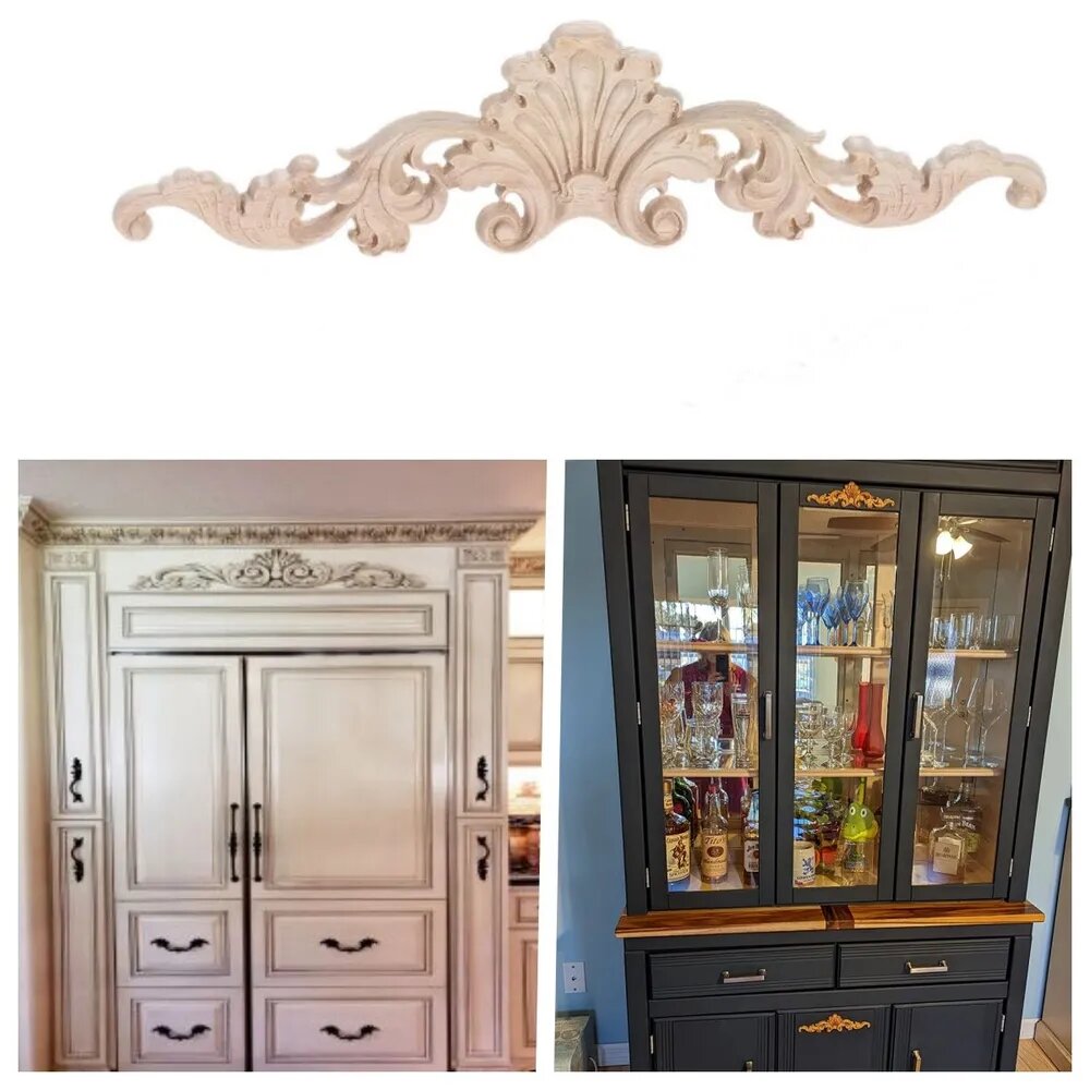 Декор для мебельного фасада 9х40 см, 1 шт.