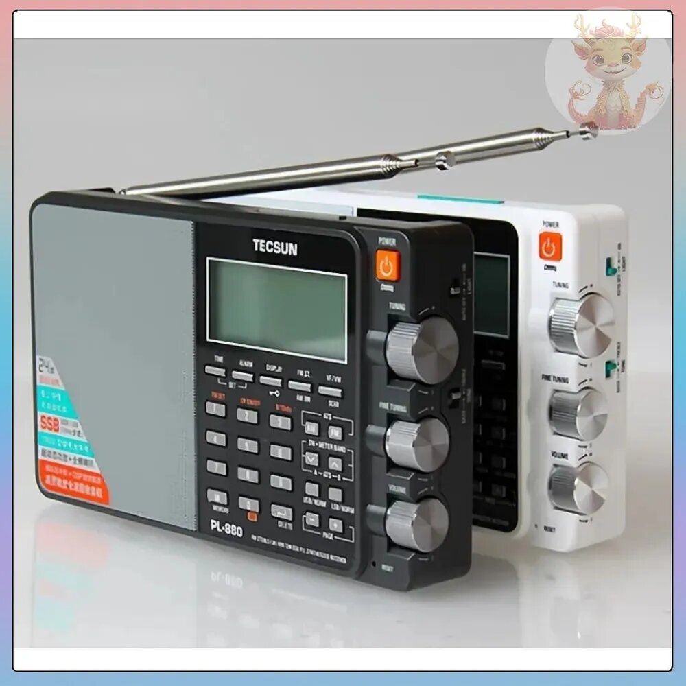 TECSUN PL-880 Цифровой тюнер FM/MW/SW SSB Синтезатор Ретро Радио портативное — фото 1
