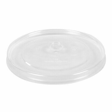 1000 шт. Крышка плоская для стакана "Bubble Cup", d 90 мм, прозрачная, полипропилен, взлп, 3007П