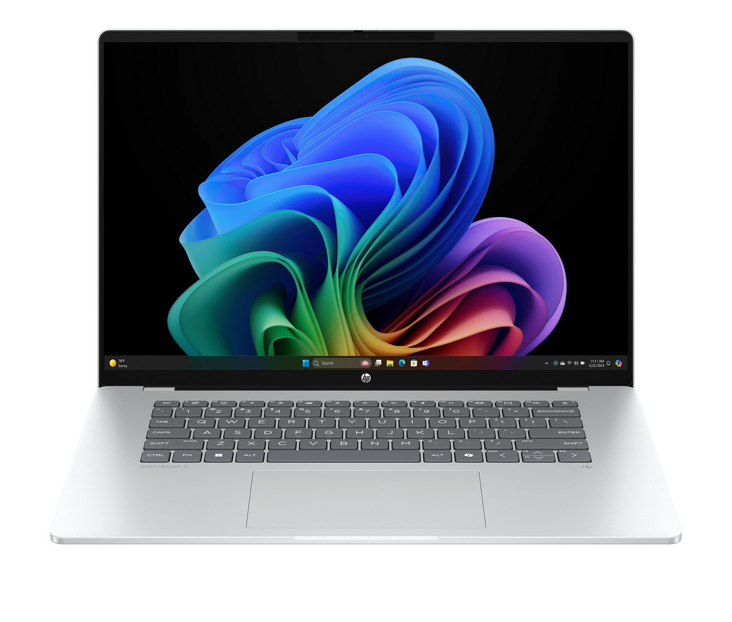 Ноутбук HP OmniBook 5 16" 1920x1200 FHD OLED (Snapdragon X Plus, 32 GB RAM, 512 GB SSD, Qualcomm Adreno, Windows 11)