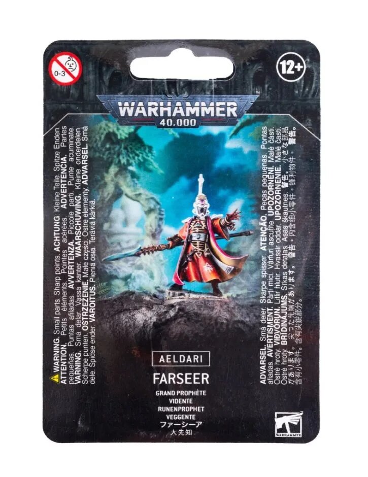 Набор миниатюр Warhammer 40000 Aeldari Farseer, пластик, для сборки и покраски