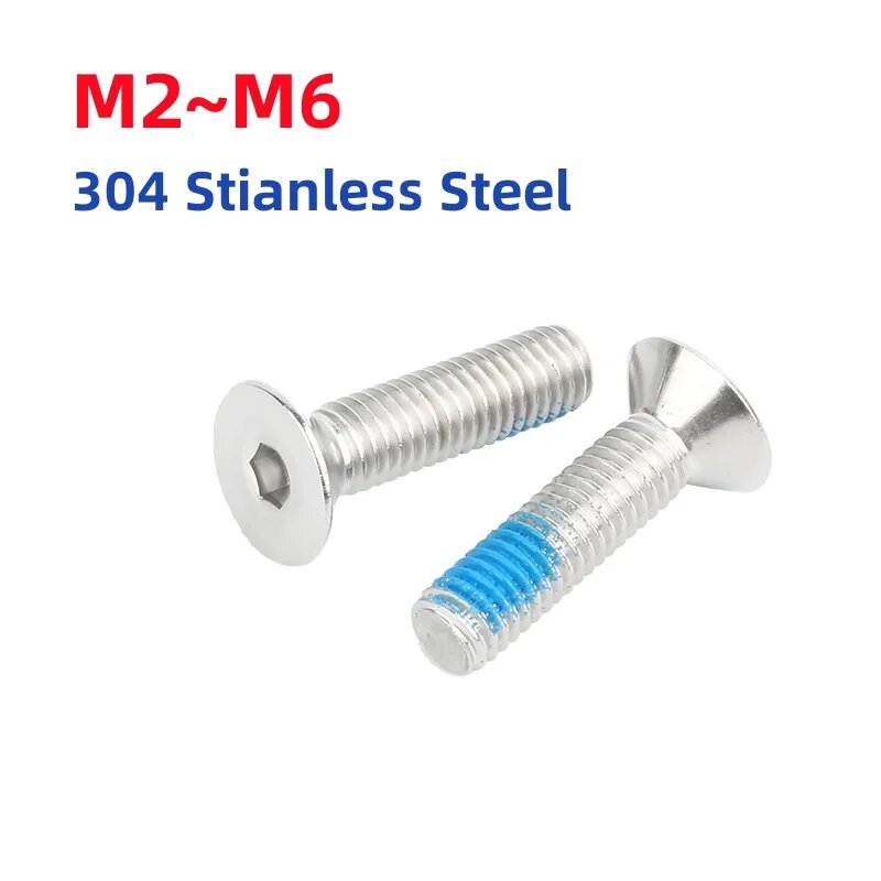 Болты М2-М6 из нержавеющей стали с потайной головкой M2.5x10mm-50pcs