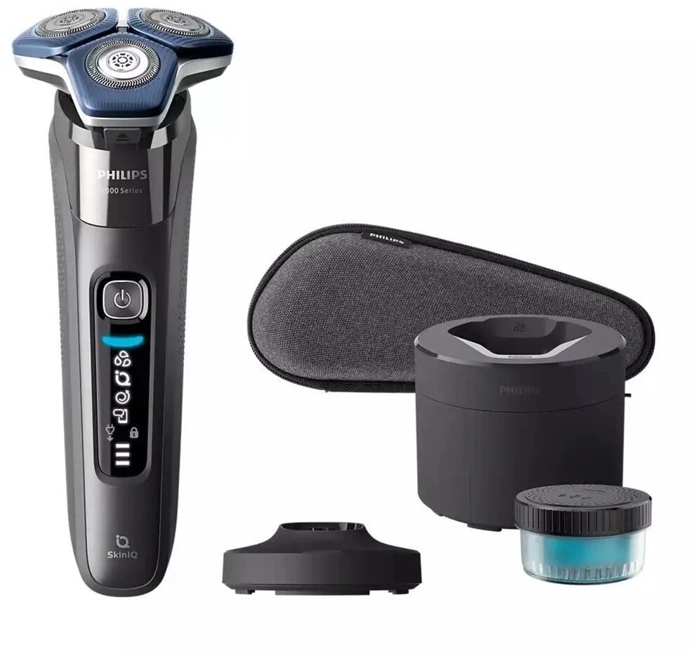 Бритва роторная Philips Series 7000 S7887/55 реж. эл:3 питан: аккум. черный/синий