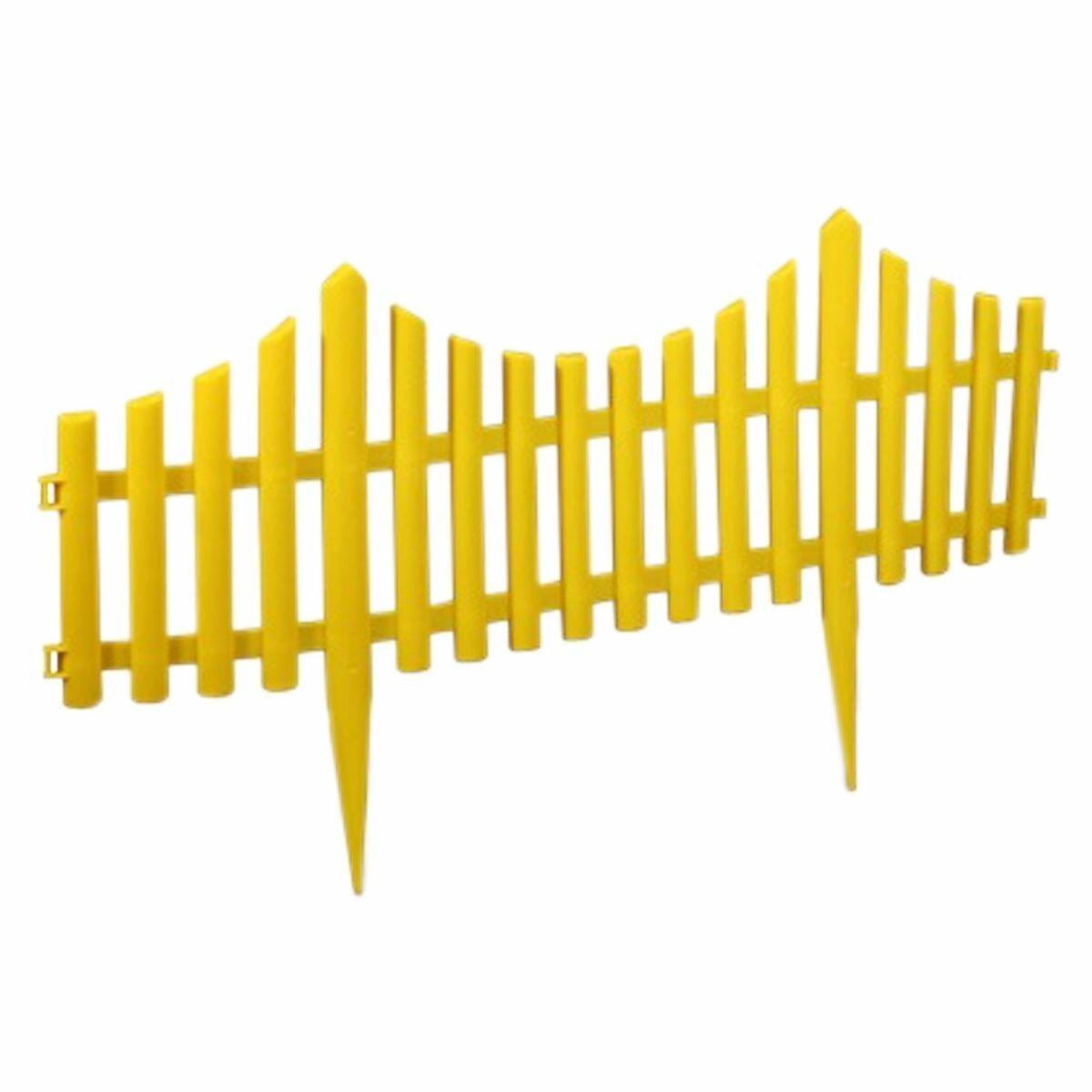 Ограждение садовое Урал инвест Заборчик декоративный, пластмассовый, 3,5 м, 5 секций