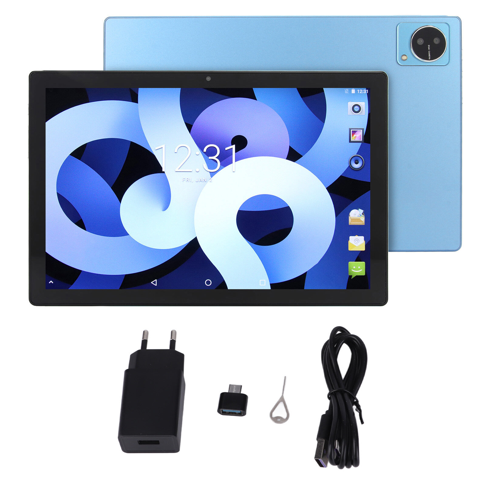 Планшет 10.1 дюймов, 7000 мАч, 8 ГБ ОЗУ, 128 ГБ ПЗУ, камеры 8 Мп и 16 Мп, IPS 1920x1200, Bluetooth 5