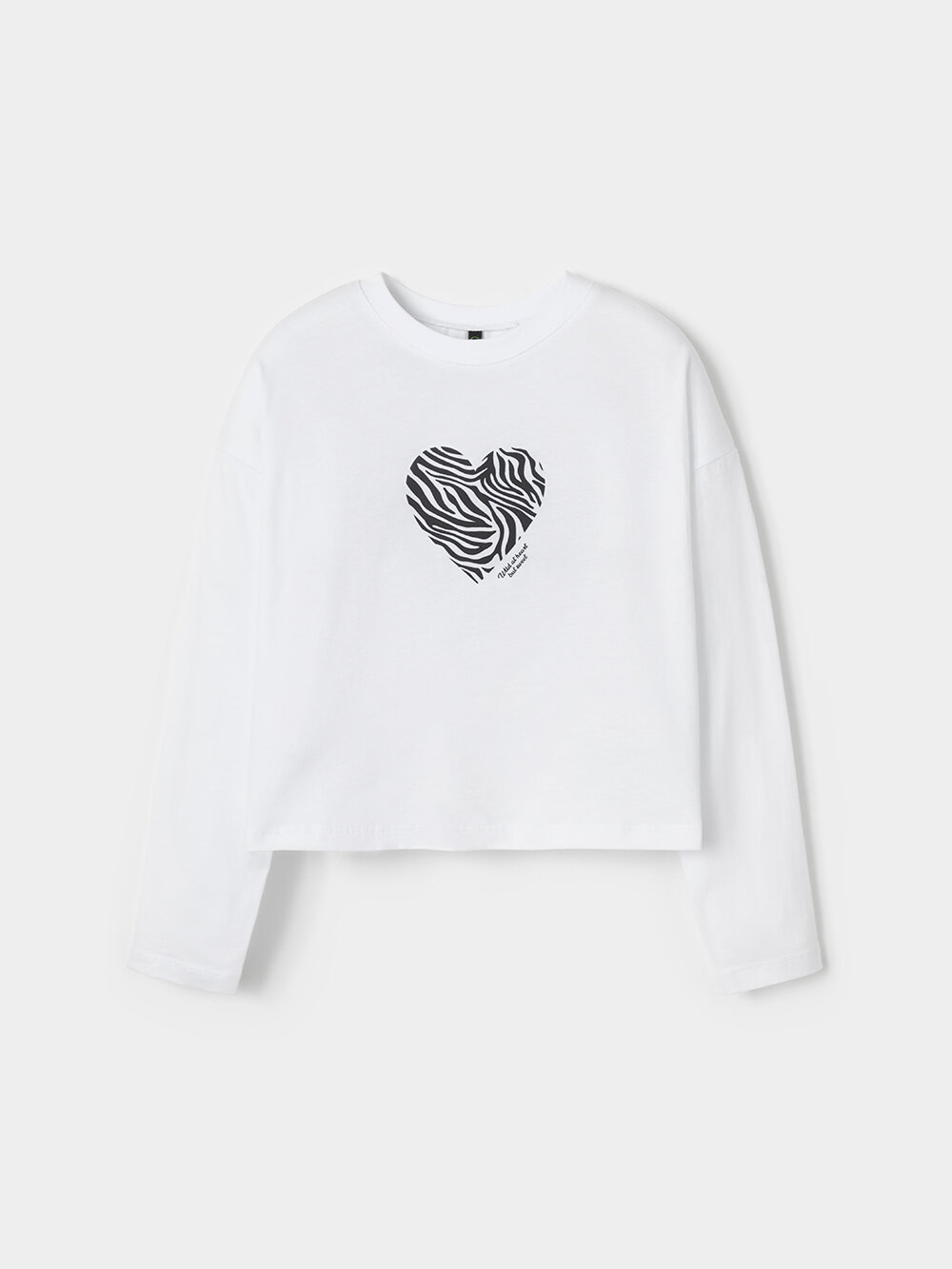 Лонгслив оверсайз с принтом для девочки