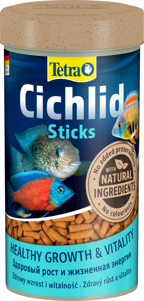 Корм для больших цихлид палочки Tetra Cichlid Sticks 250 мл 75 г