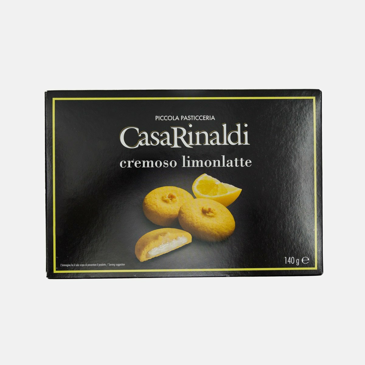 Печенье CASA RINALDI Кремозо ЛимонЛатте c лимонно-молочным кремом /картон/ 140г