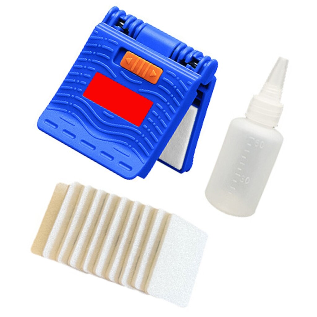 Portable Fiber Optics Maintenance Set With 10 Interchangeables Cleaning Wipes