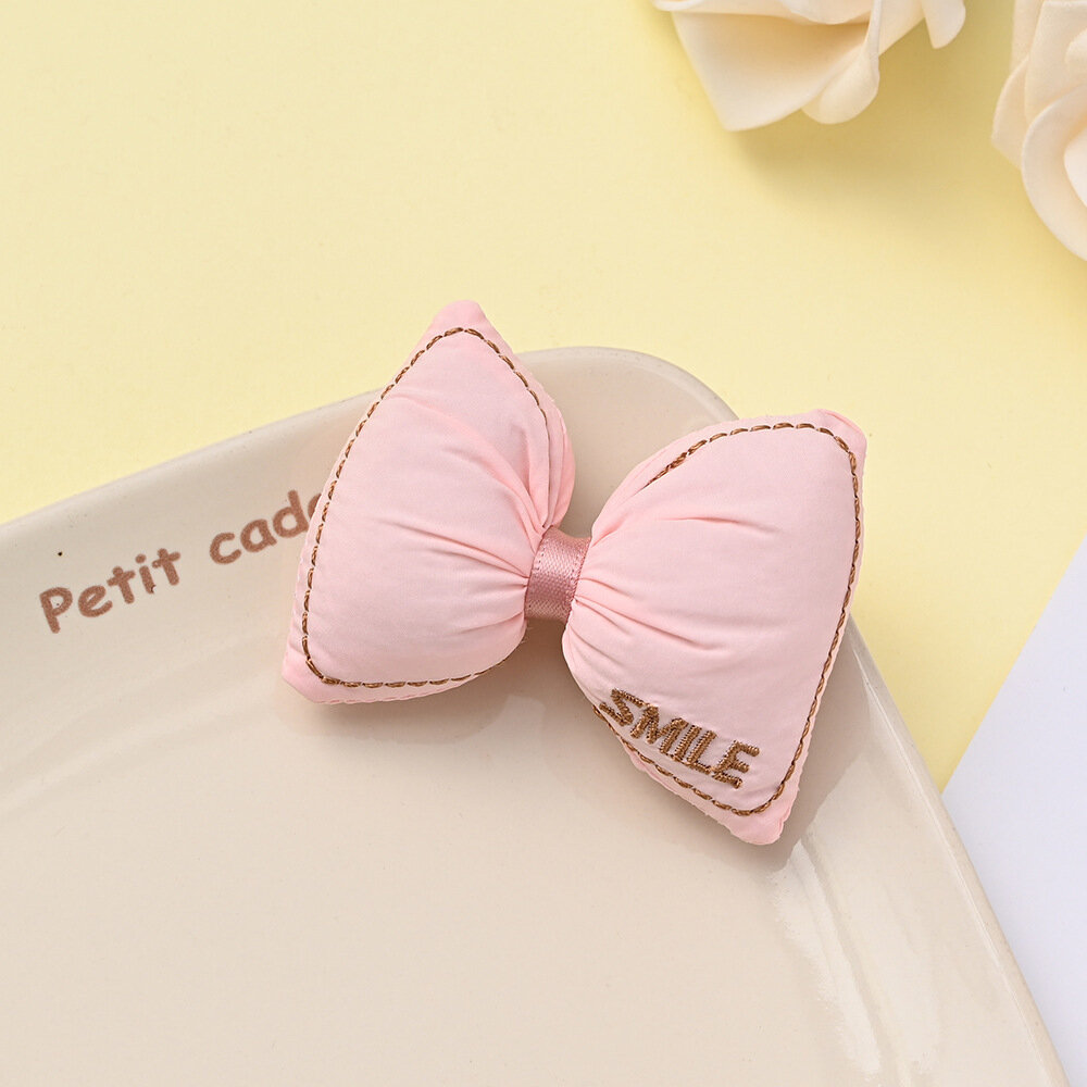 Трёхмерный бантик вафельного цвета с хлопковым наполнителем, аксессуар для волос, детали для рукоделия, декоративные элементы для одежды кукол, материалы для украшения шляп, креативный набор материало