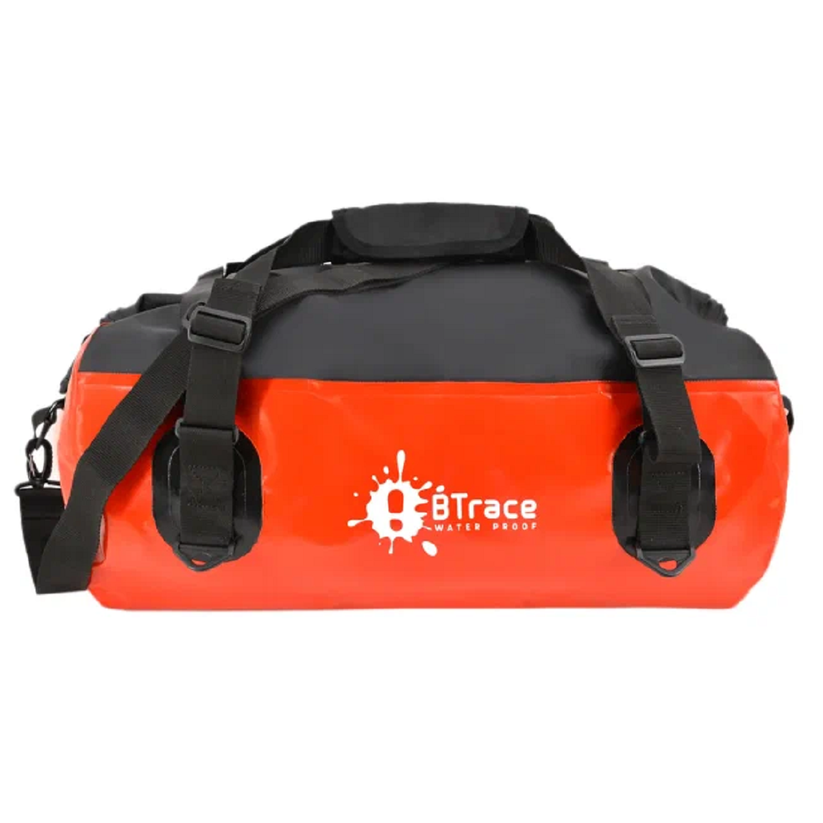 Гермосумка BTrace UniPro, ПВХ, водонепроницаемая, с наплечным ремнем, 60 л, красная/черная