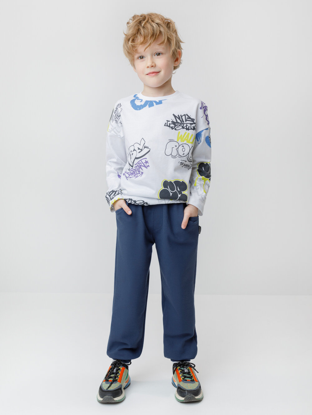 Брюки спортивные трикотажные для мальчика