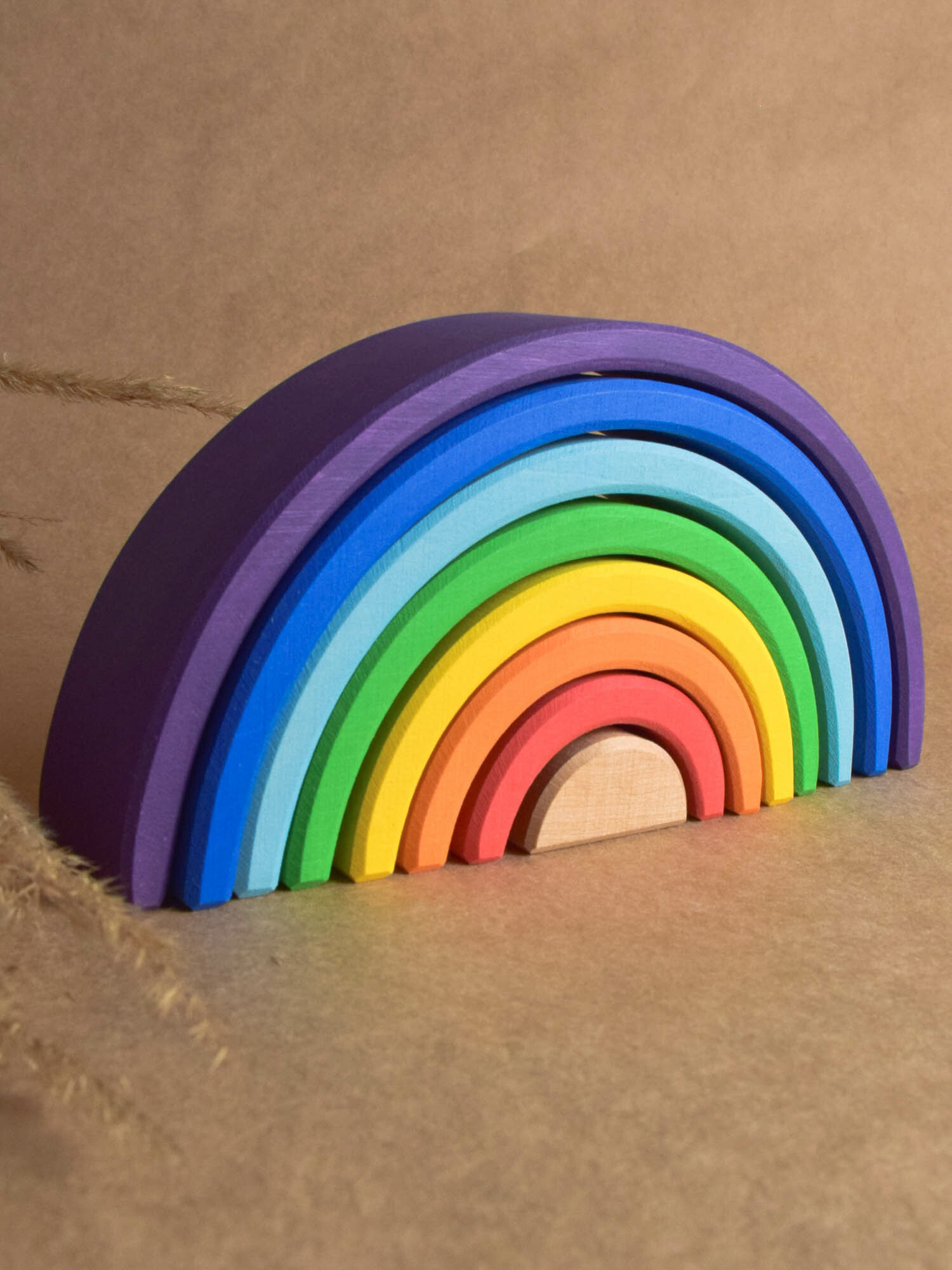 Радуга Деревянная Игрушка Тренажер Монтессори для Малышей