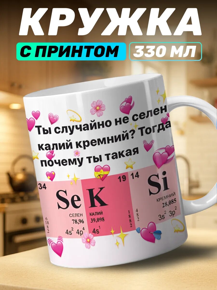 Кружка с принтом подарок маме мем